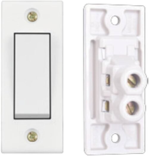 6A, 1Way Switch Urea Back piece(IP20) 100W SBL Load – Elecload India