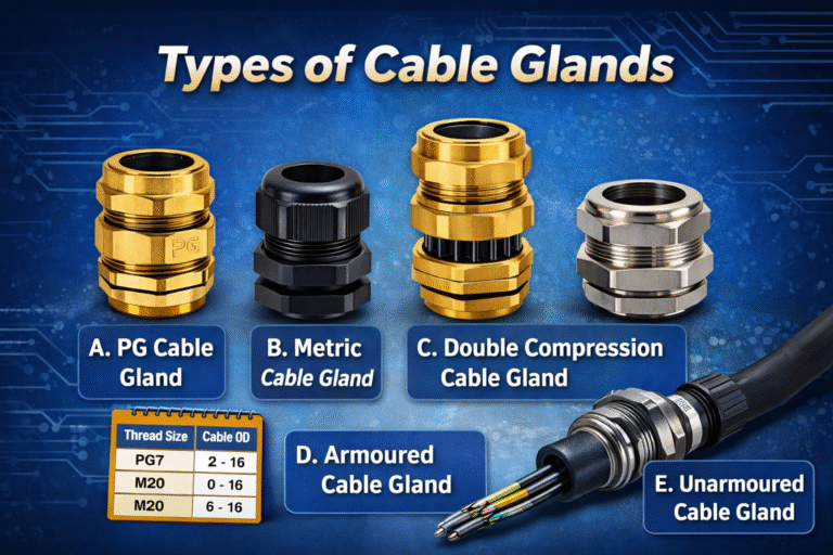 Cable Gland: Types, Size Chart, Standards & How to Choose the Right One ...